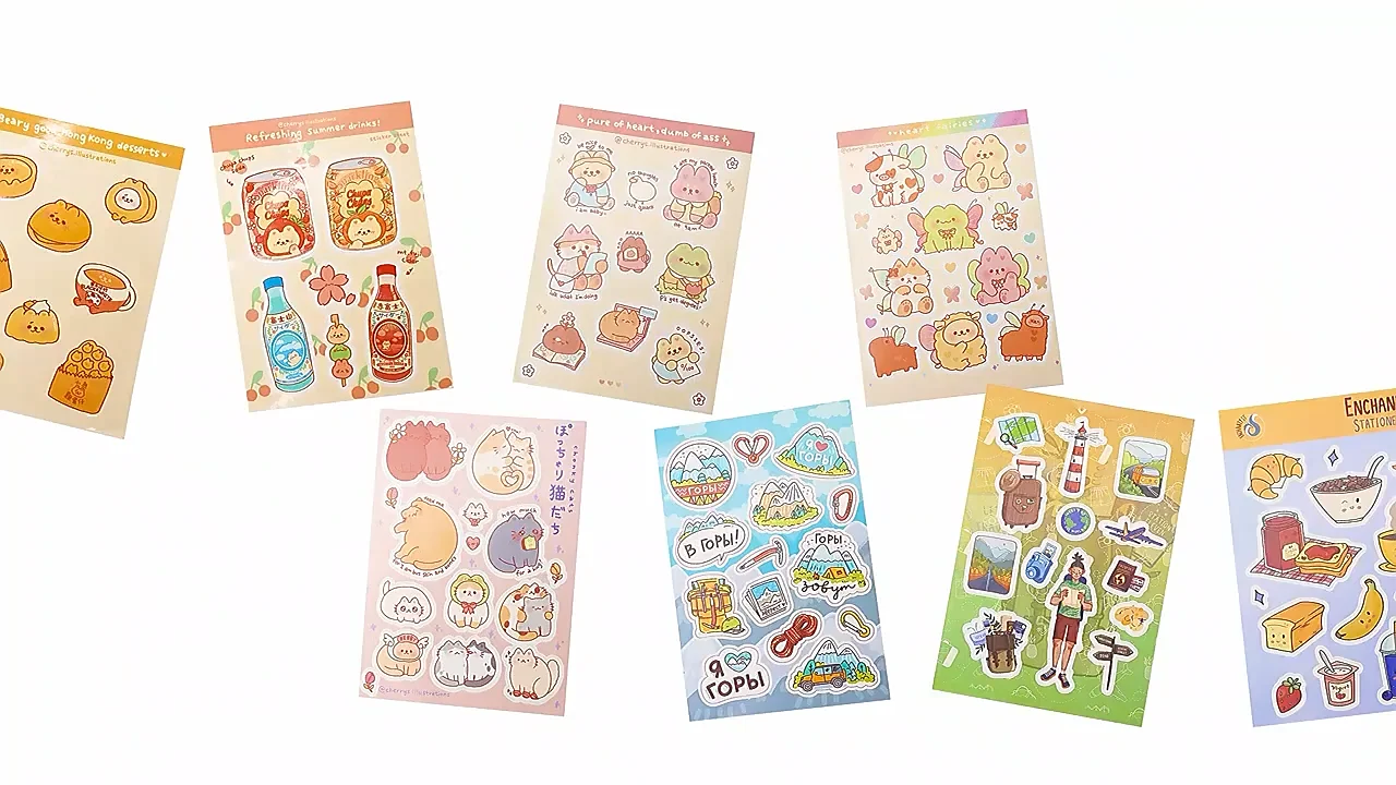 Custom Printed A4 A5 A6 Size Adhesive Paper Viny Waterproof Matte Kiss ...