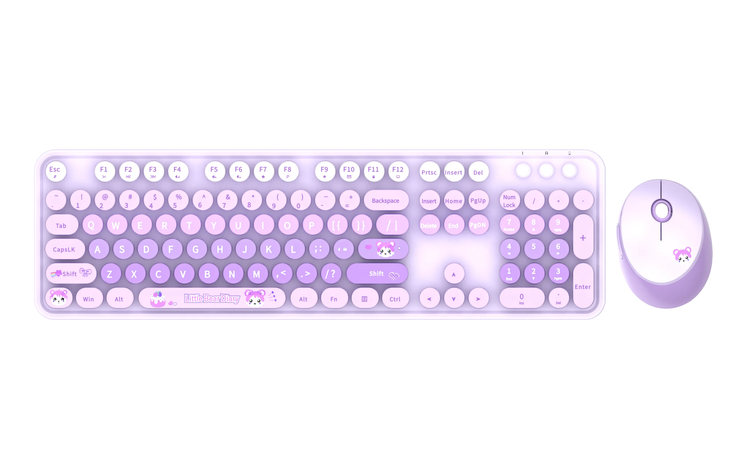 Mofii Wireless Keyboard With Elegant Round Design And Various Color For ...