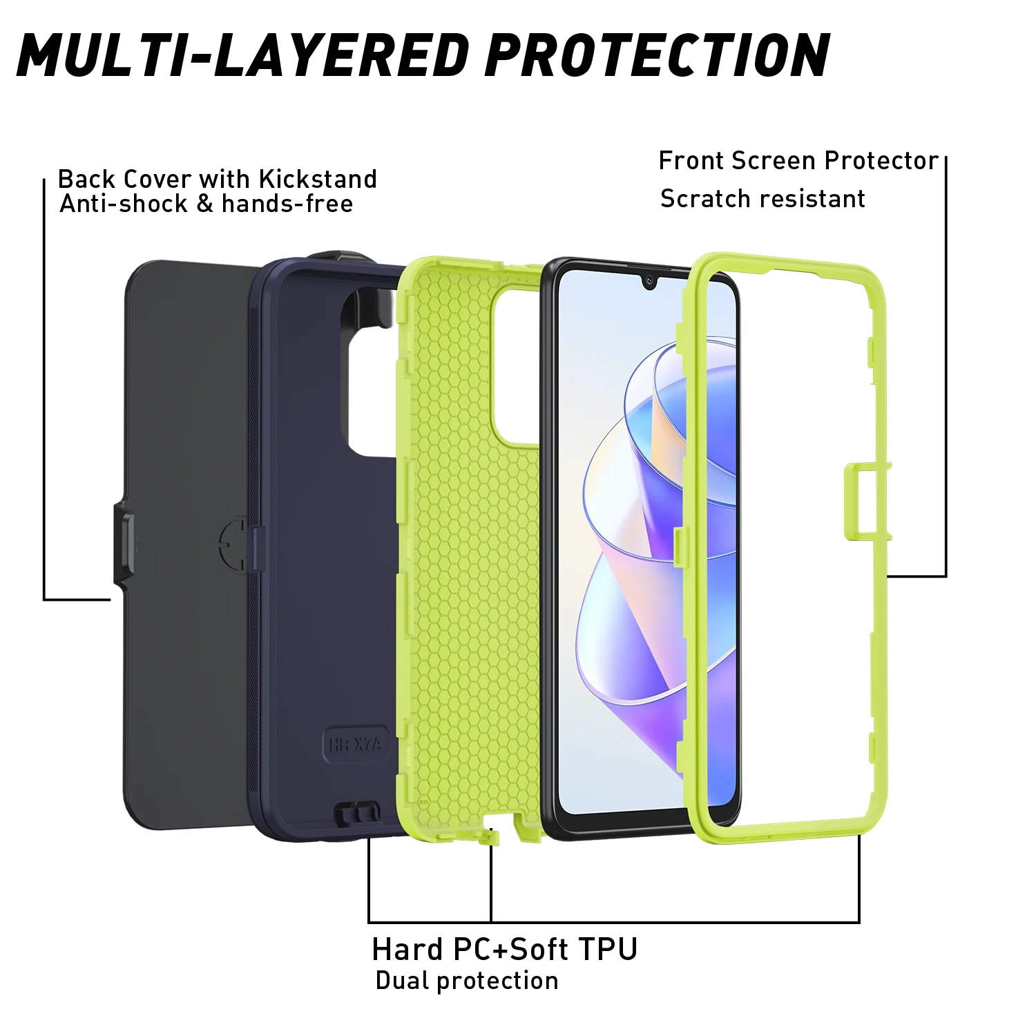 Stylish Multi-color Phone case Design Shockproof TPU Phone case for ...