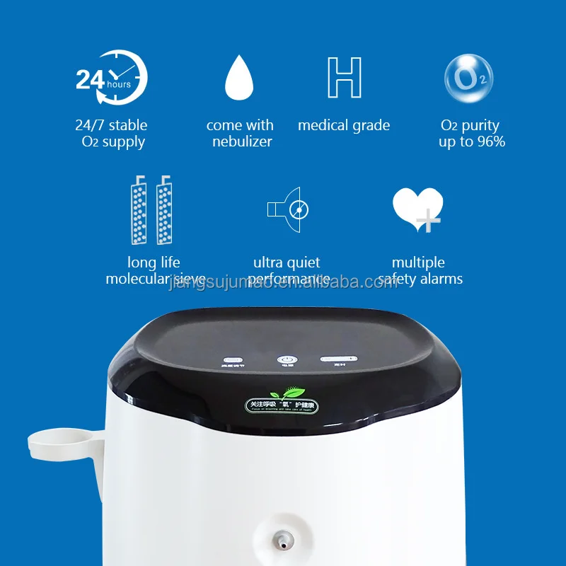 Large Led Screen Oxygen Concentrator With White And Black For Home Health - Buy Portable Oxygen ...