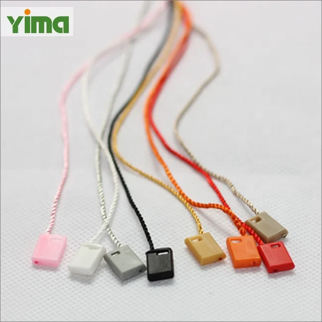 Wholesale Beige Garment Hangtag Cord Nylon String Square Plastic Hang ...