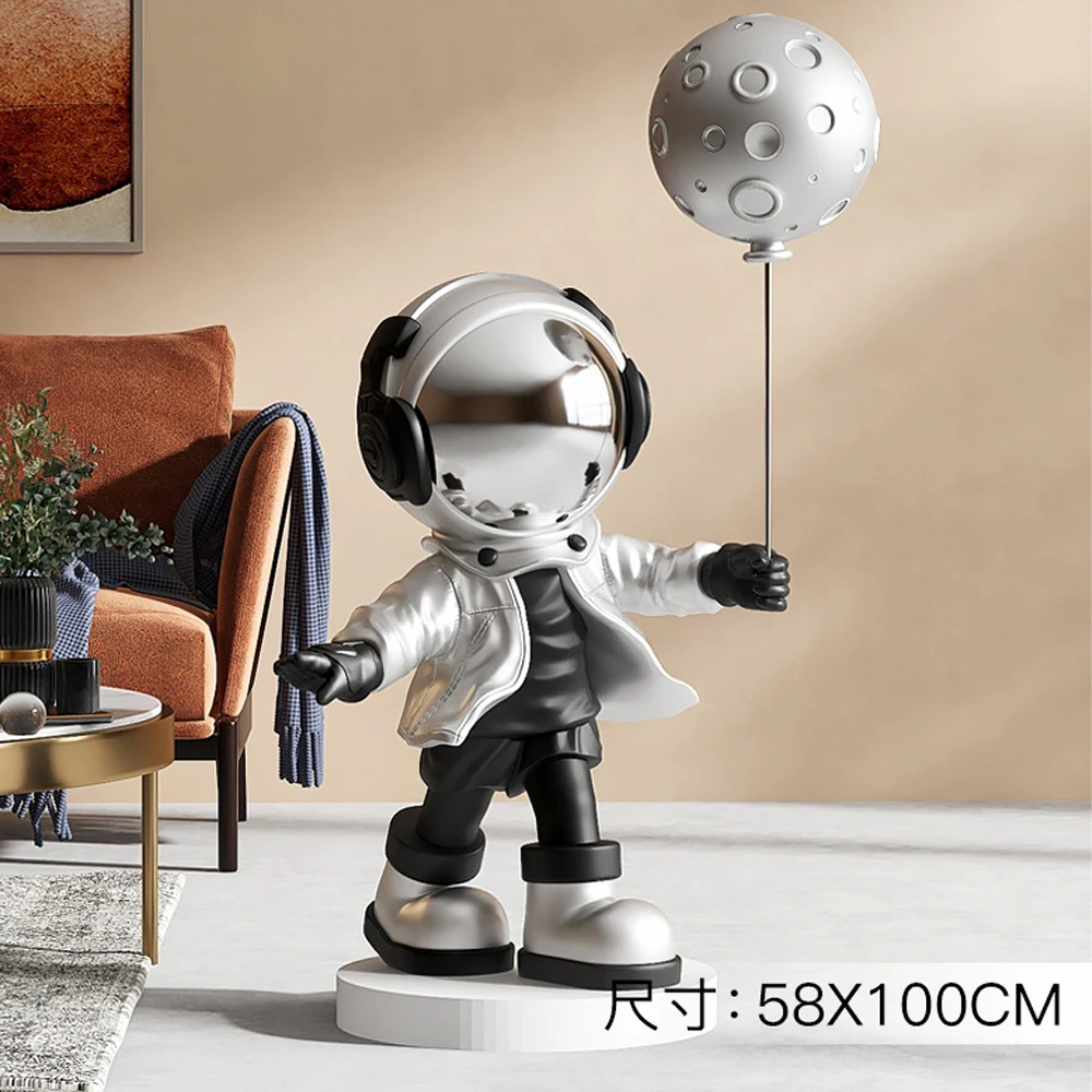 Life Size Astronaut Figurine - Fiberglass Space Decor Statue for Home ...