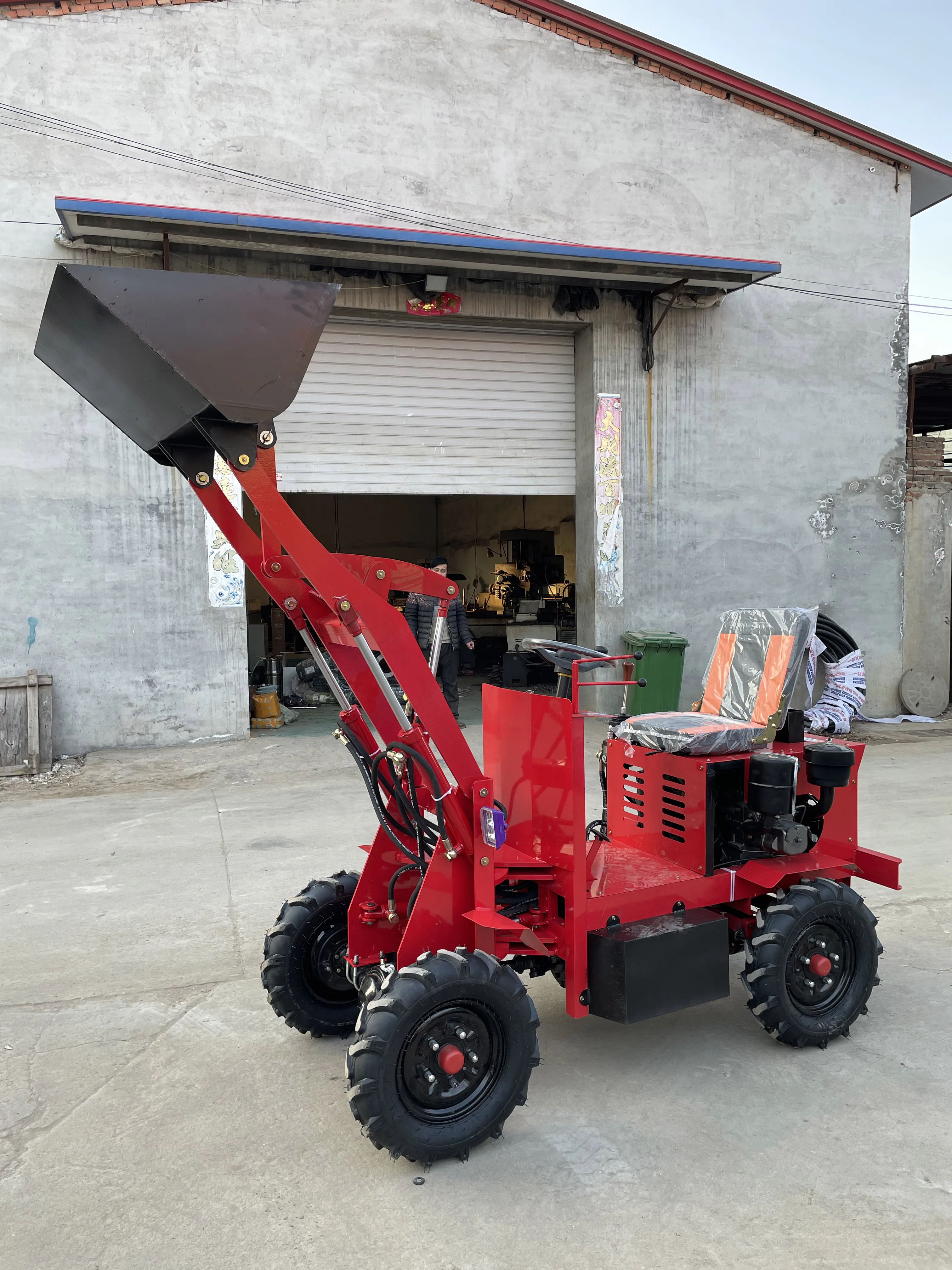 Cheapest 400kg Mini Loader Cheap Front Loader Diesel Loader For Sale ...