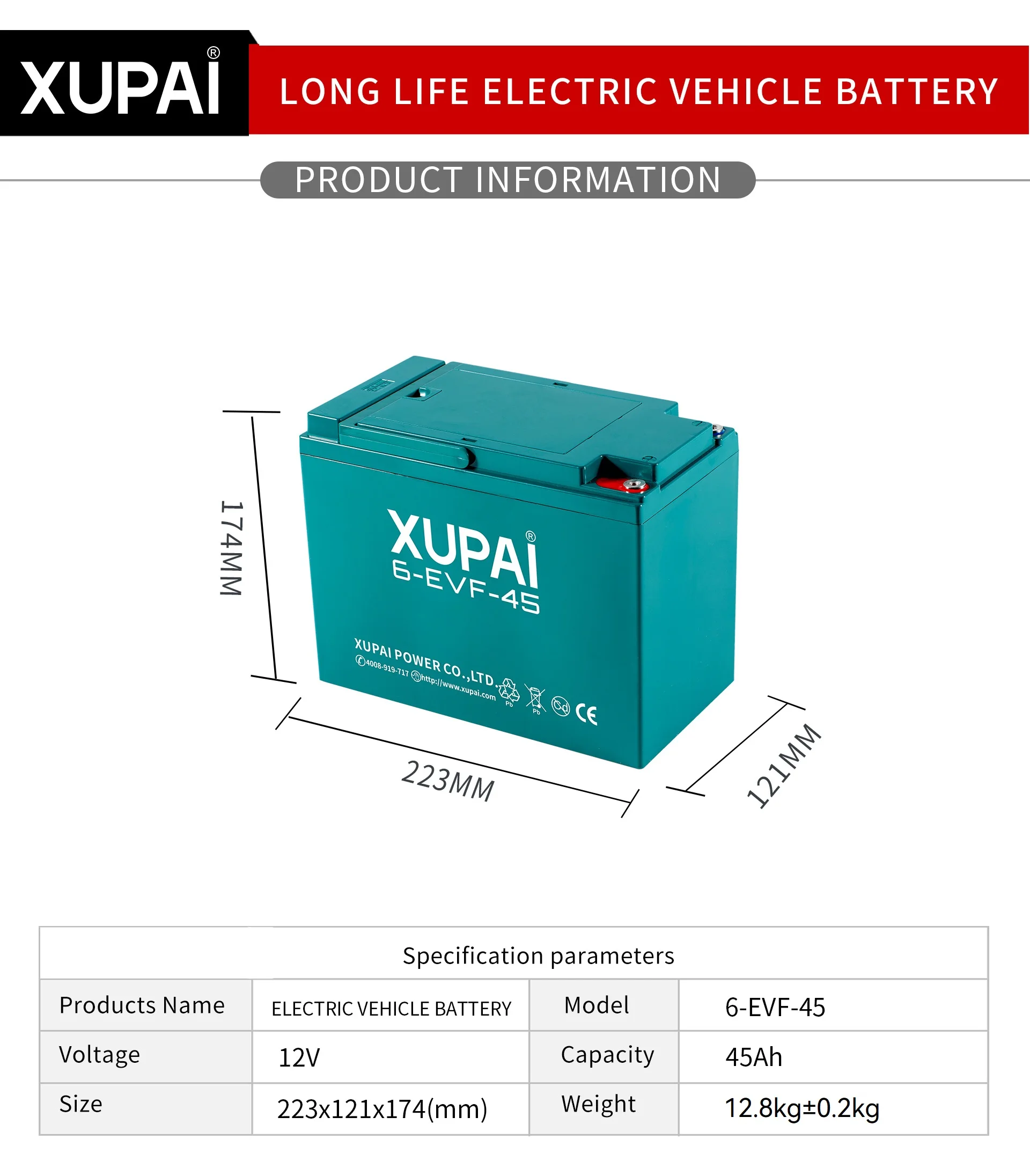 How Much 6-EVF-45 Electric Car Battery for Wholesales| Alibaba.com