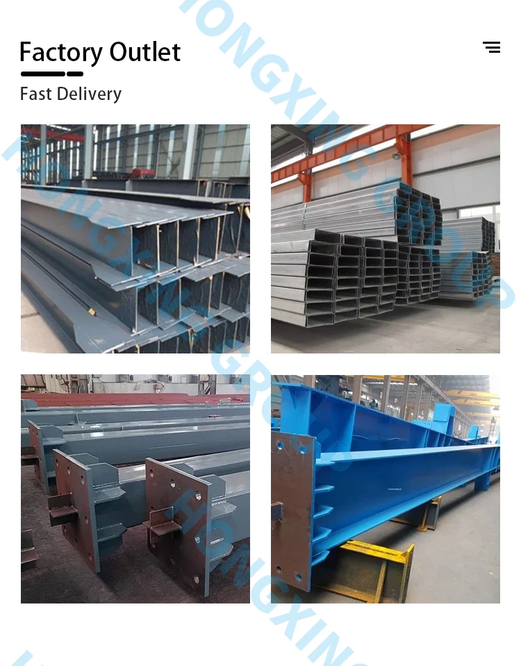 Prefabricated Construction Industrial Metal Materials Hangar Shed ...