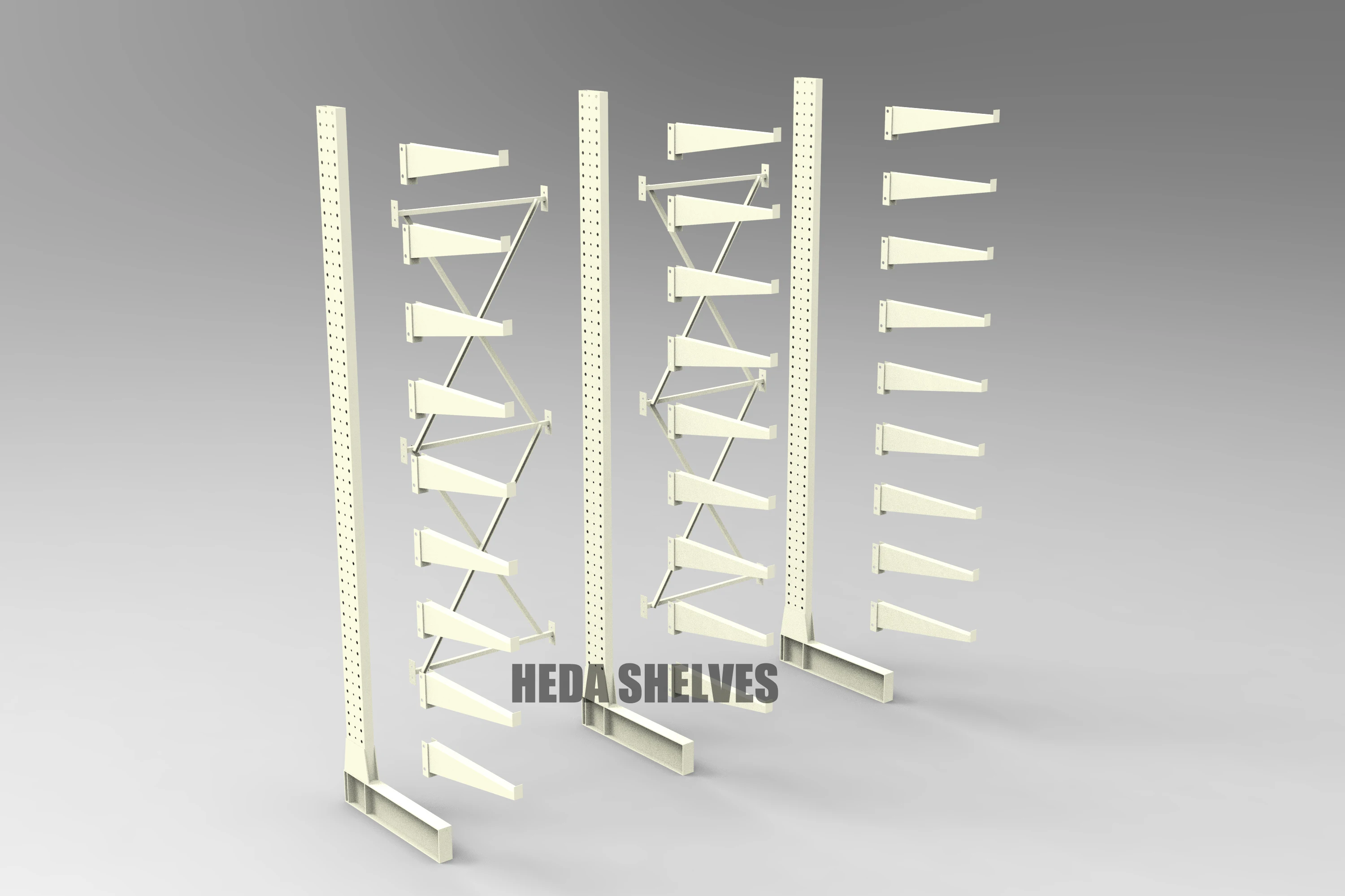 Single Sided Cantilever Rack OEM Heavy Duty Cantilever Racking System ...