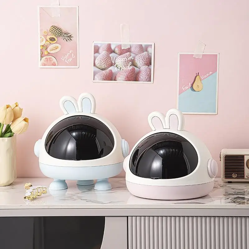 Rabbit Trash Can Garbage Organizer Waste Container Small Kawaii Room ...