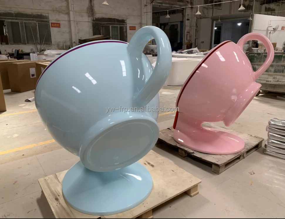 Modern Recliner Leisure Chair - Fiberglass Cup Design