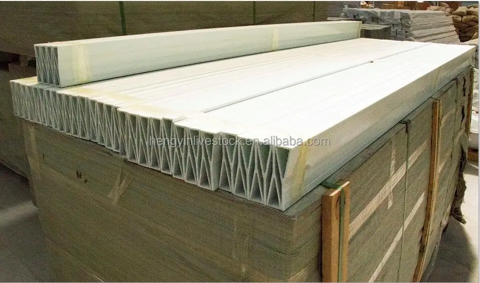 Durable Fiberglass FRP Pig Slat Floor Support Beams