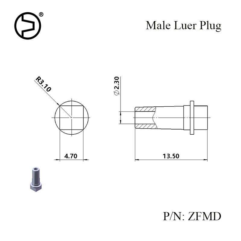 Medical Barbed Male Luer Integral Lock Ring Plug Female Luer Thread ...