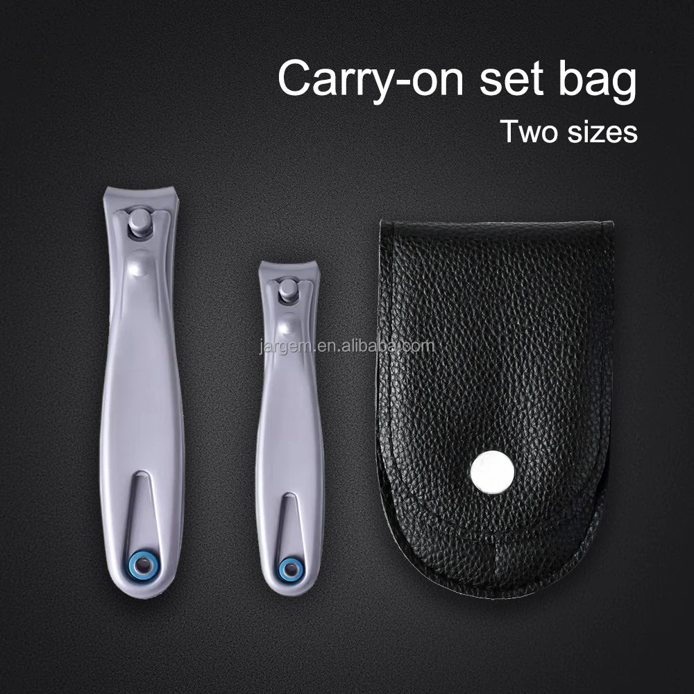 Stainless Steel Sandblasted Finger Nail Clipper Two Times Sharpening ...