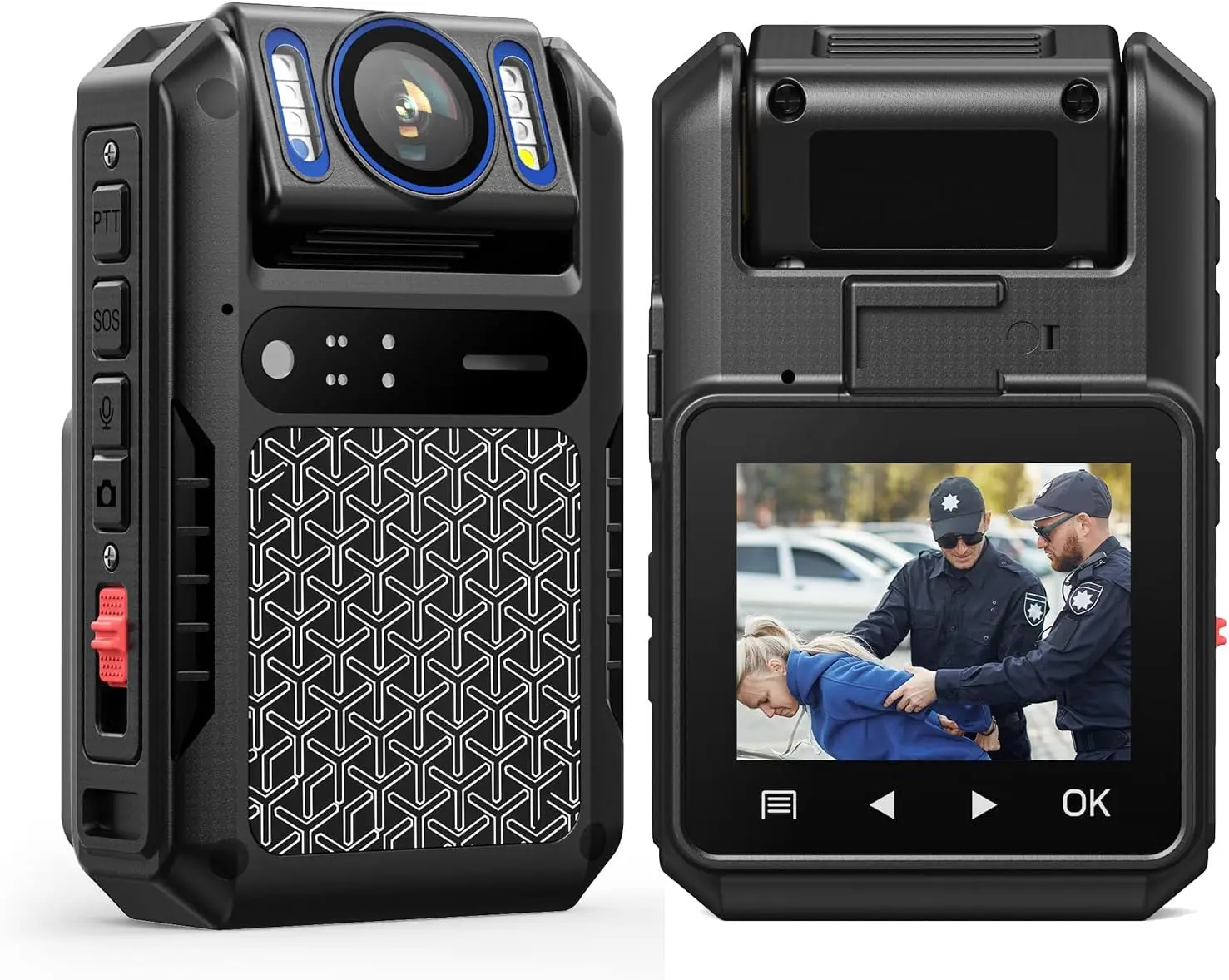 Boblov 4k 2160p 128gb 180 Degree Rotate 4300mah Body Mounted Camera ...