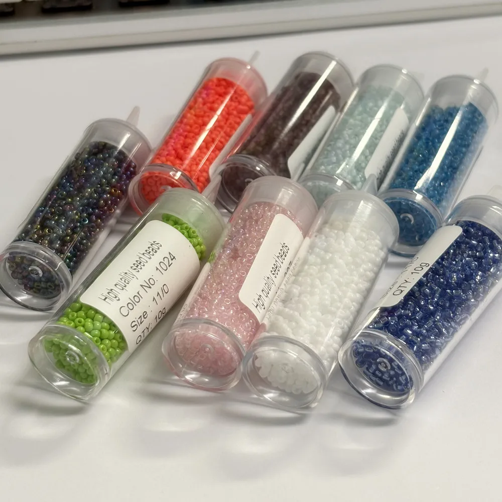 JC 10 Grams per Tube - Premium Round Seed Beads for Jewelry Making