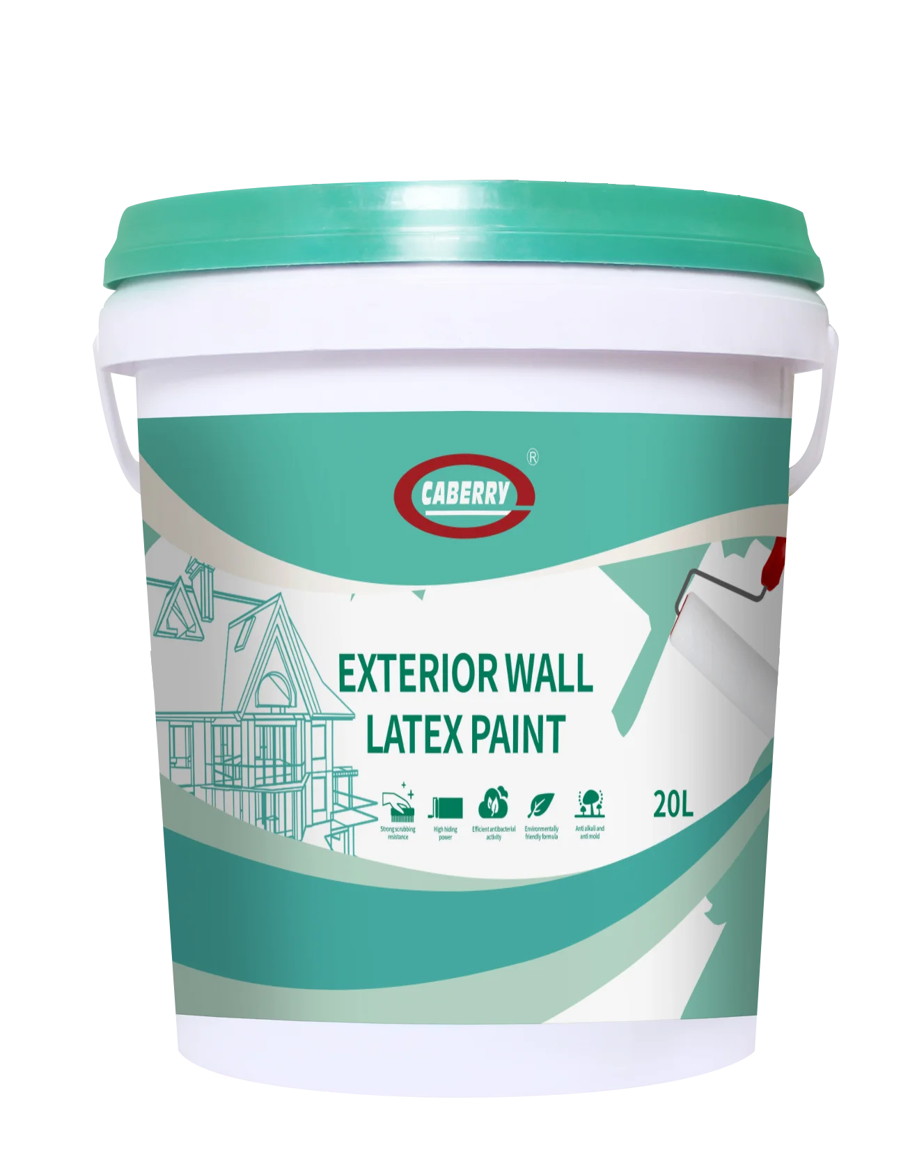 Wholesale Caberry Acrylic Latex Waterproof Texture Exterior Wall Paint ...