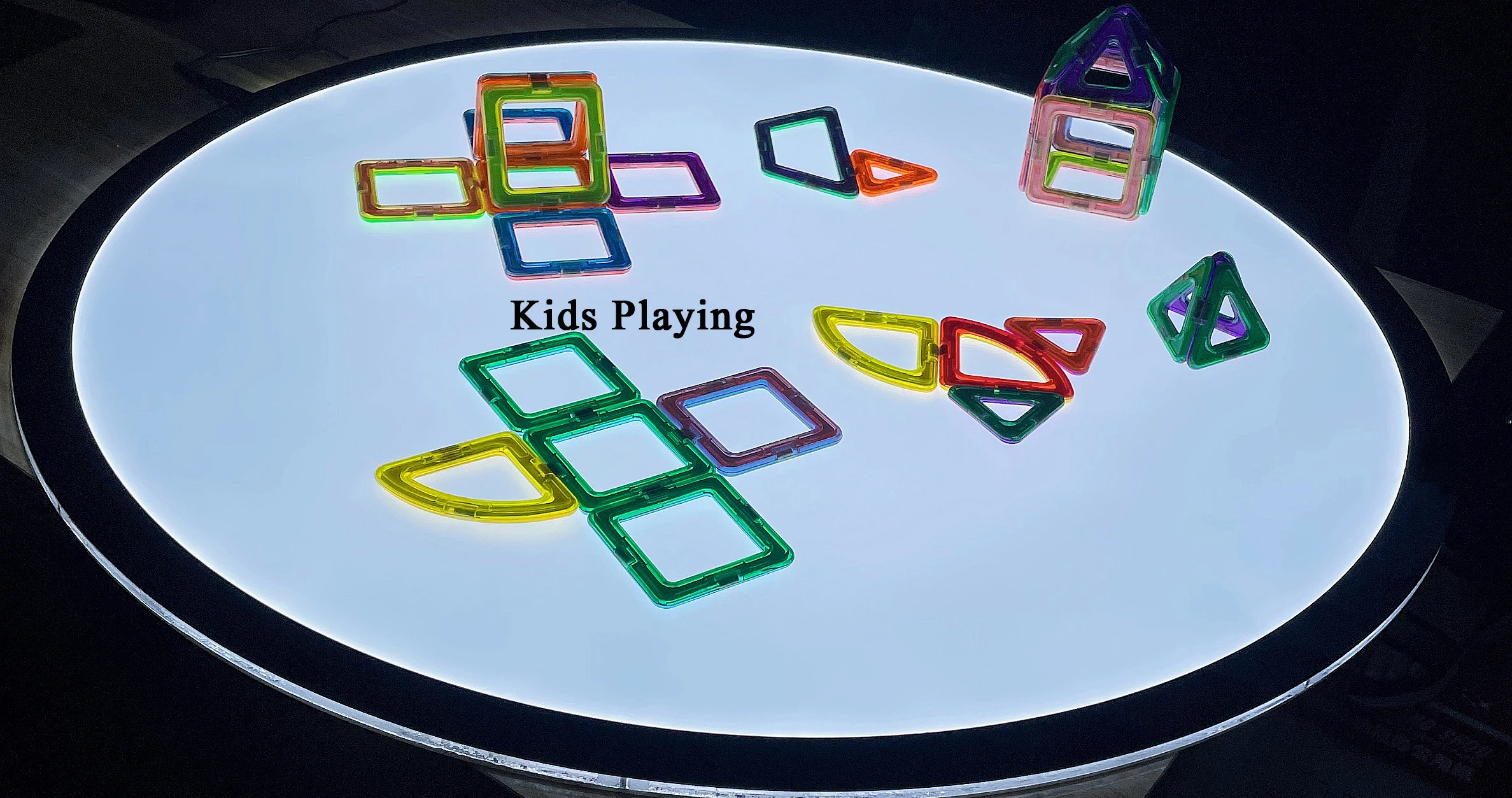 Educational Sensory Activity Play Table for Kids - LED Lights