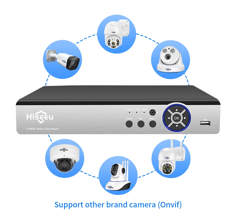 H.265+ 8mp 4k 16 Channel IP Poe Camera NVR Kit for Home Security