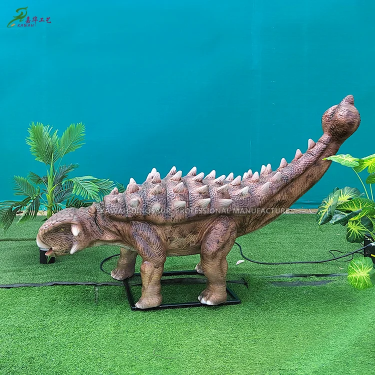 Mini Size Dinosaur Animatronic Ankylosaurus L2.3m for Outdoor Theme Park