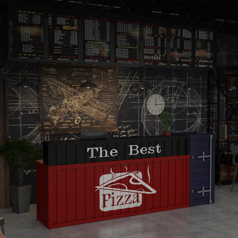 Container Style Bar Counters Restaurant Furniture Reception Desk ...
