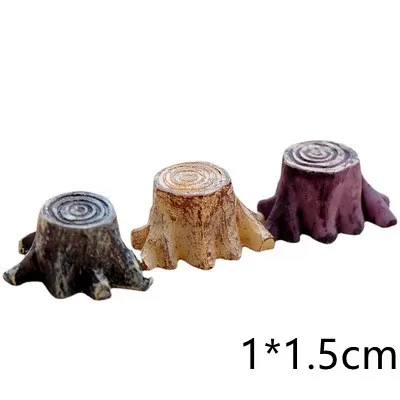 3 Styles Mini Cute Tree Stump Tiny Bridge Garden Diy Landscaping ...