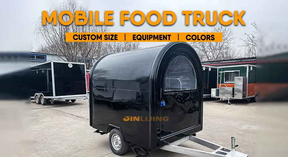 JINLIJING Custom Small Churro Cafe Fast Food Truck Cart Mobile Bar ...