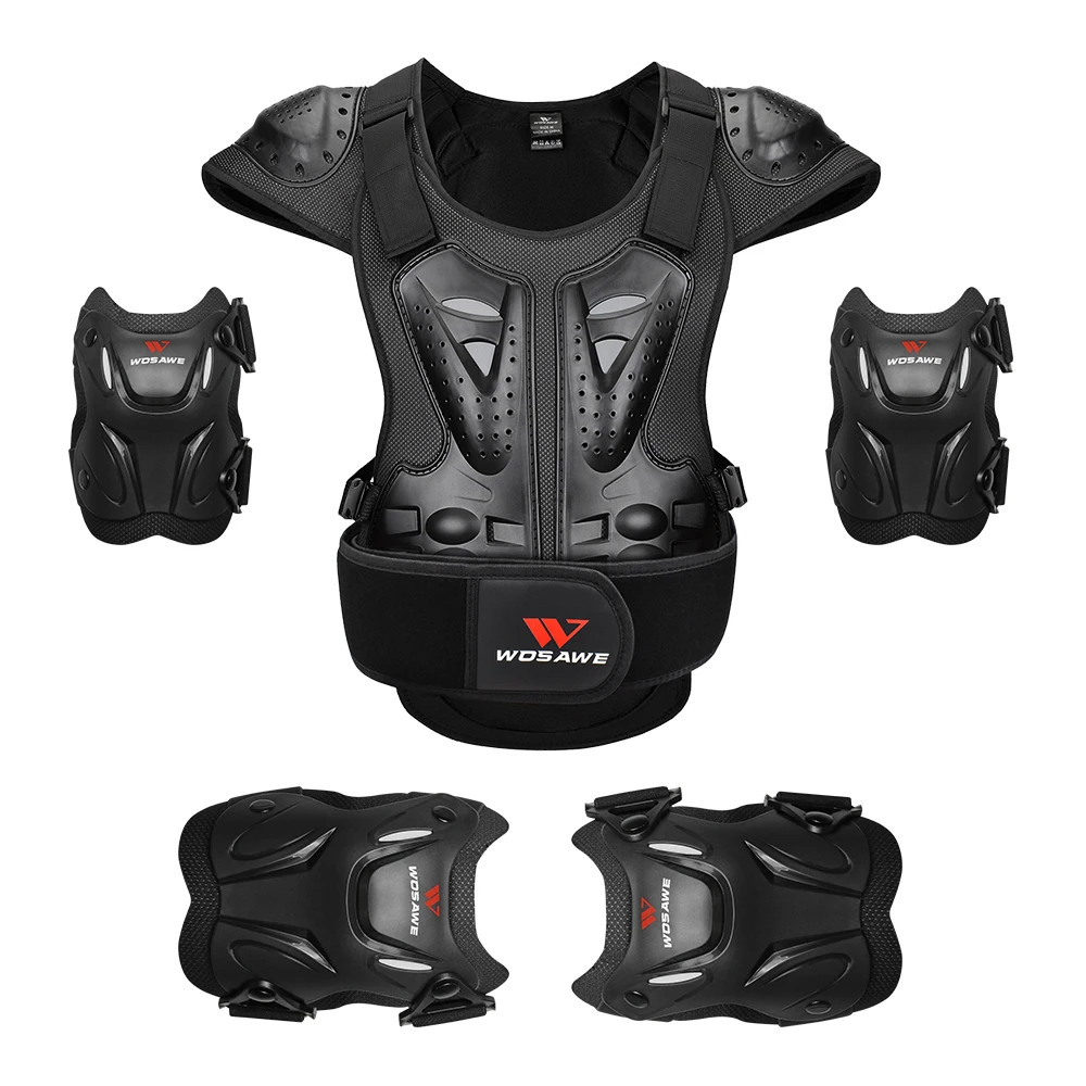 WOSAWE Motorcycle Jacket Armor Motocross Chest Back Protector ...