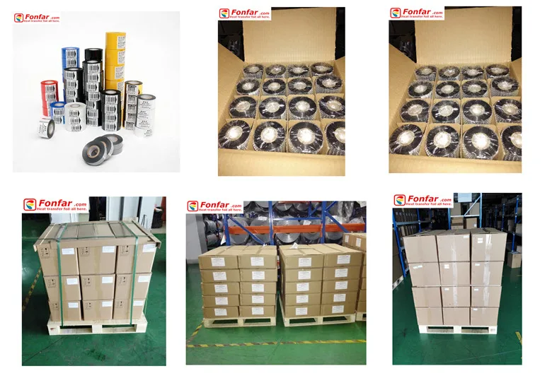 Gold Color Hot Stamp Ribbon Coder Used Ksf-1 30mm*100m Gold Hot Foil ...