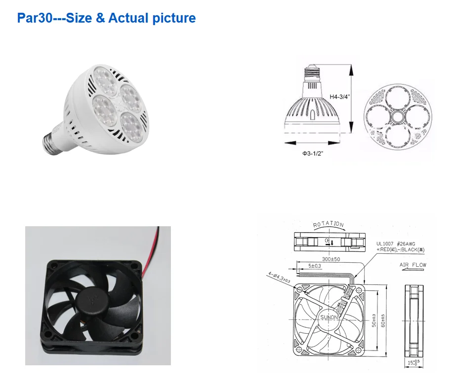 CE RoHs High Efficiency E27 Base LED Spotlight 20W 30W COB LED Lamp ...