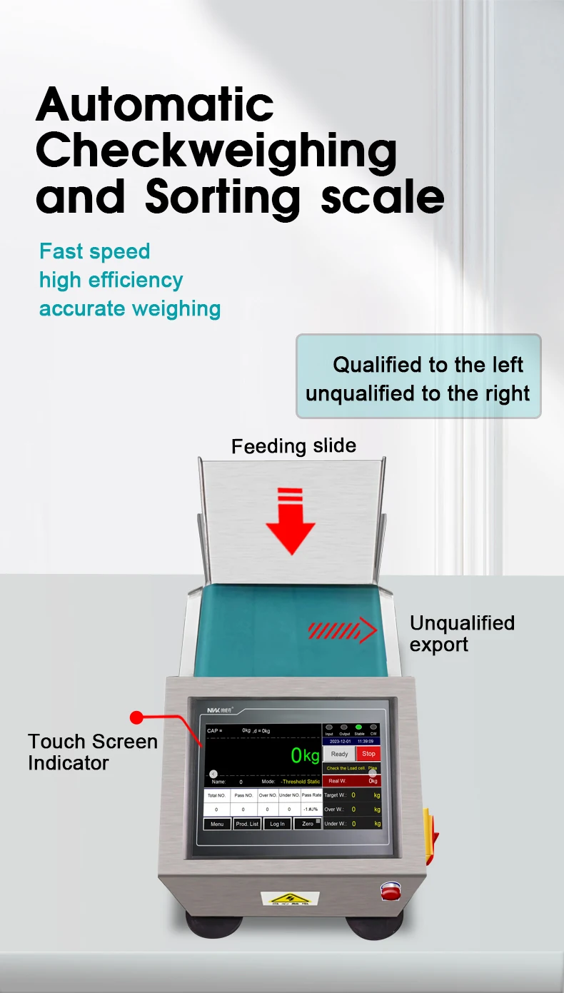 NVK Mini Automatic Checkweigher - High Speed & Precision