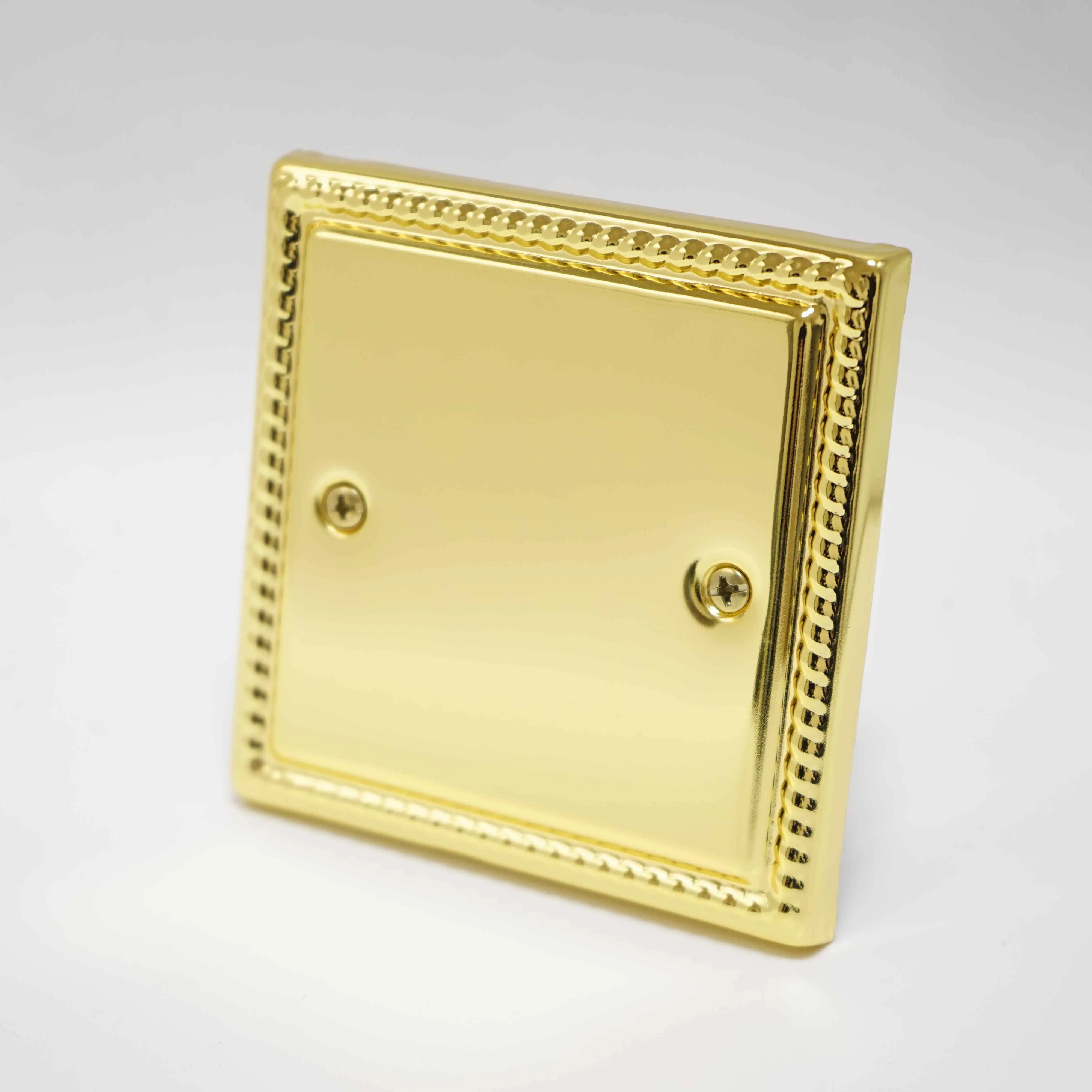 Mirror Finish Range 1 Gang Blank Plate Gold Color Metal Plate 86 Plate ...