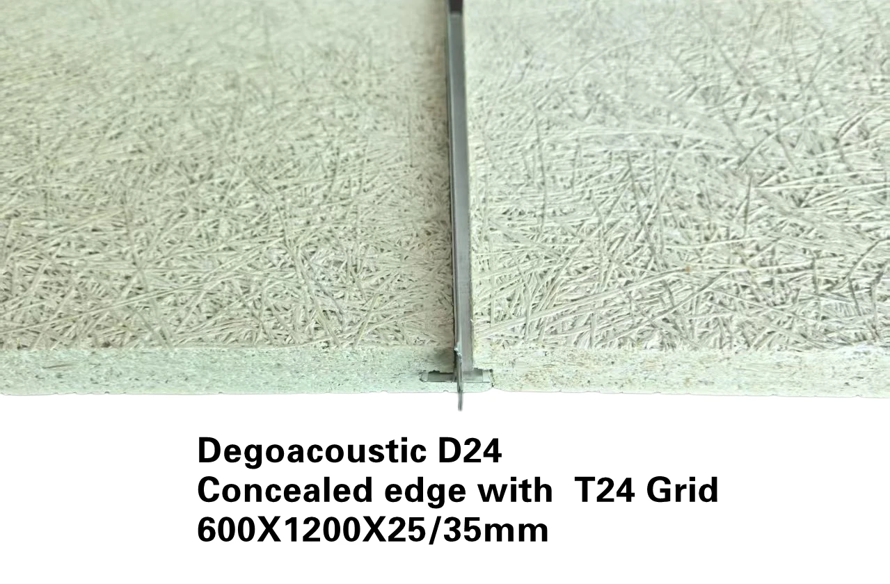 Tegular Edge Wood Wool Ceiling Panels Interior Building Ceiling ...