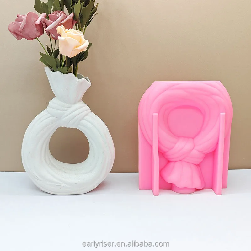 Eco-friendly Silicone Flower Pot Mould For Home Decor & Customization