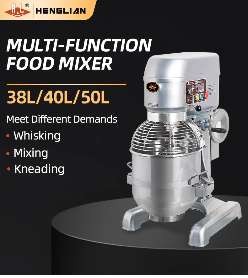 Professional Lar Vertical Electric Food Mixer 38l-50l Stainless Steel ...