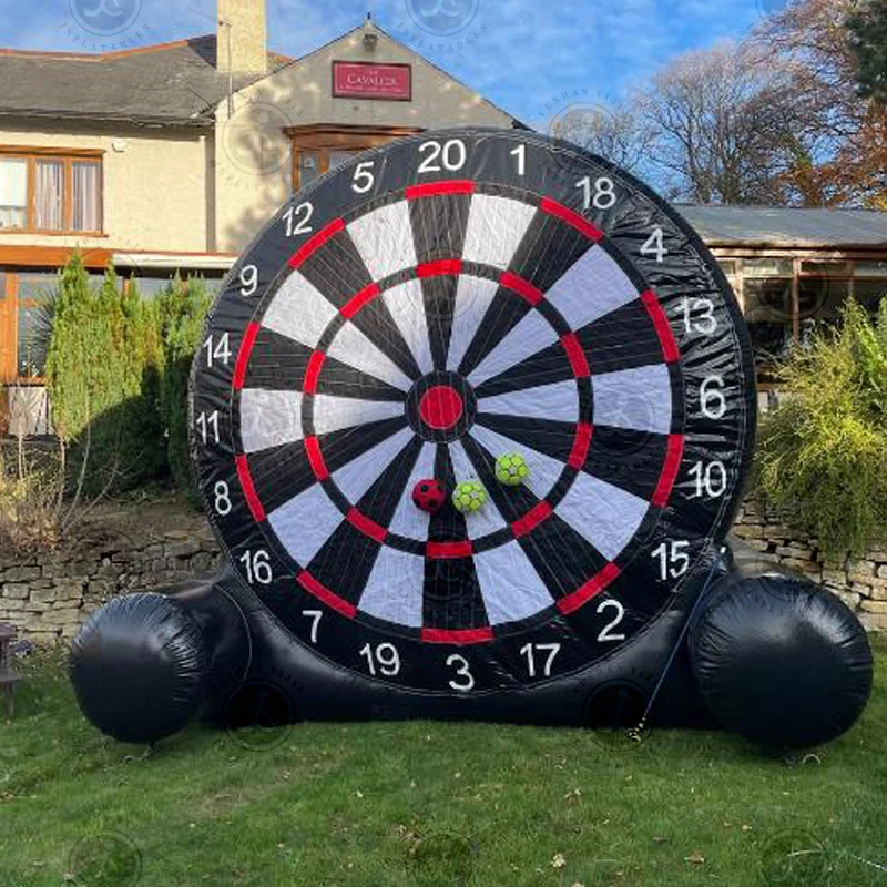 Giant Outdoor Interactive Game Inflatable Football Dart Game Inflatable ...