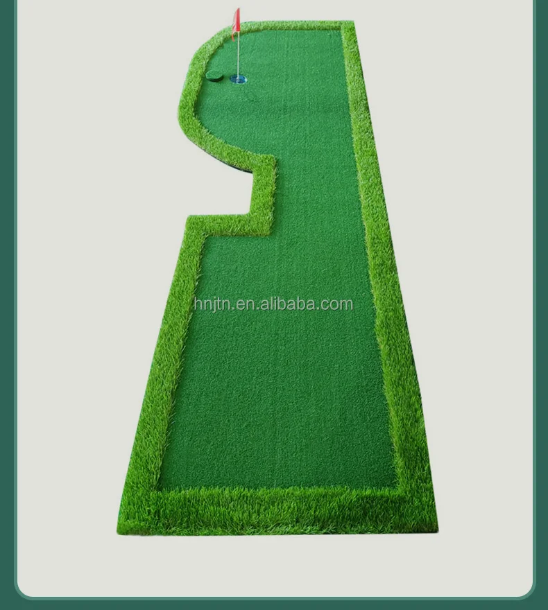 Custom Golf Trainer Hitting Mat Indoor Winter Golf Putting Simulator ...