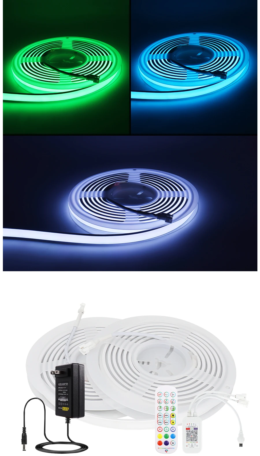 IP68 Addressable COB LED Strip - Dream Color Lighting