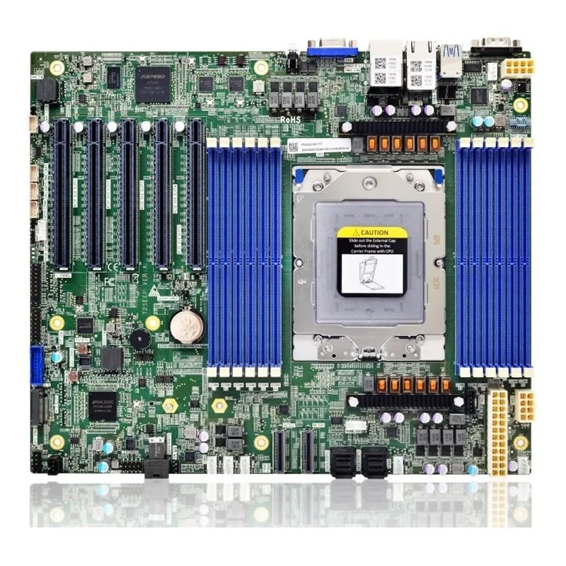 T2SEEP ATX服务器主板支持插座SP5双AMD EYPC 9004 12 DDR5 12 SATA 4 NVMe M.2 5 PCIe ...