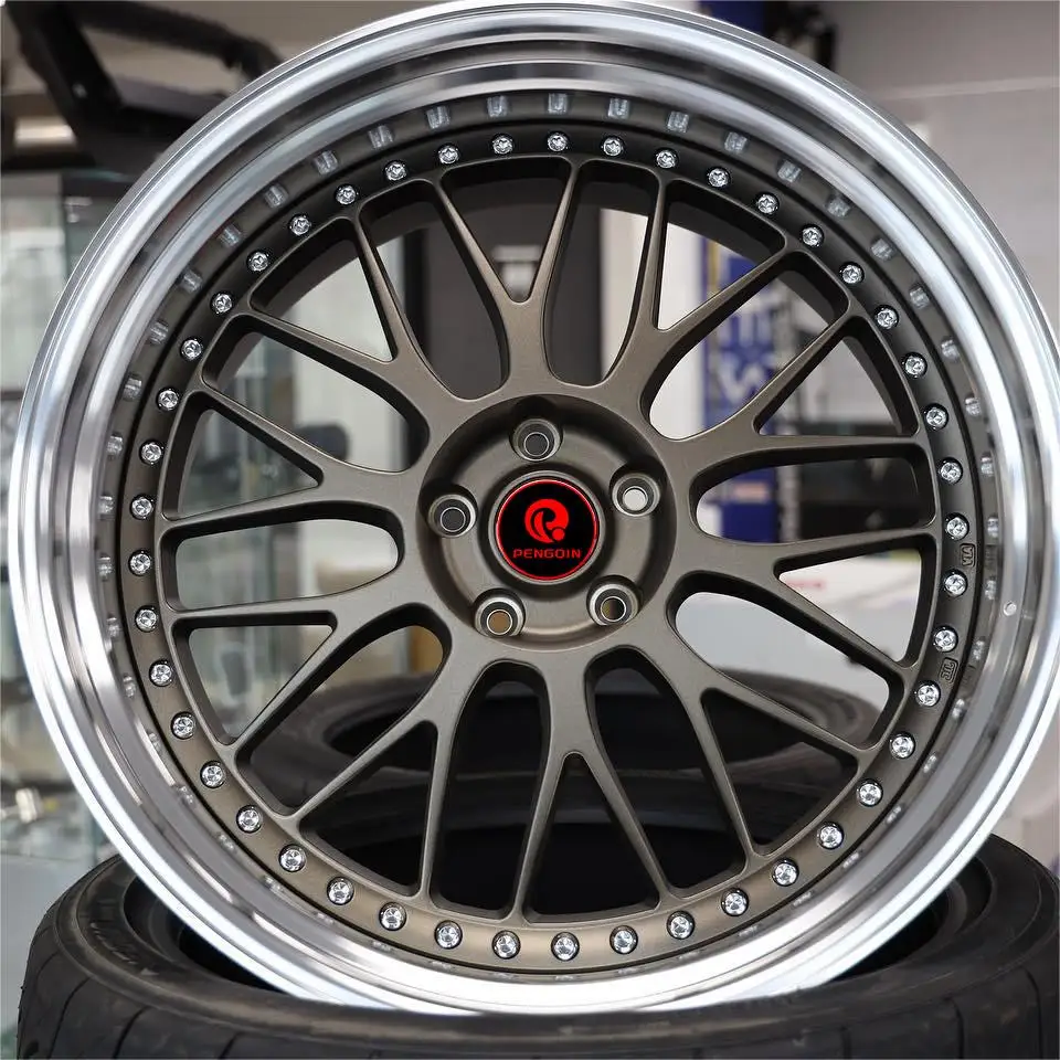 Black Luxury Wheel Deep Concave Dish 21 Alloy 19 Rims Beadlock Car Two ...