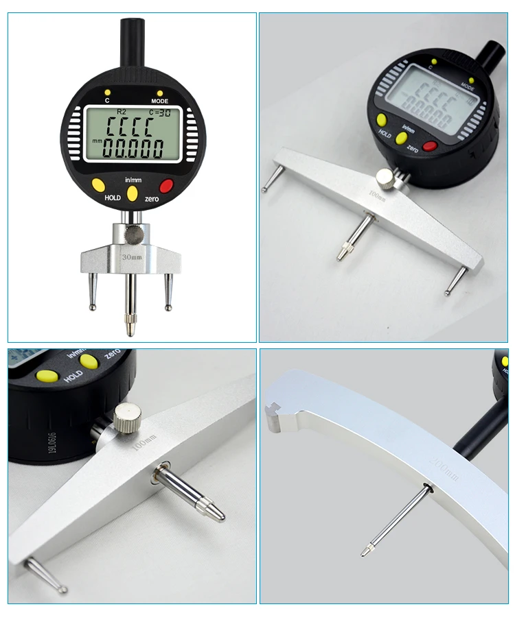High Precision Digital Radius Gauge - Arc Ball Diameter Measurement ...