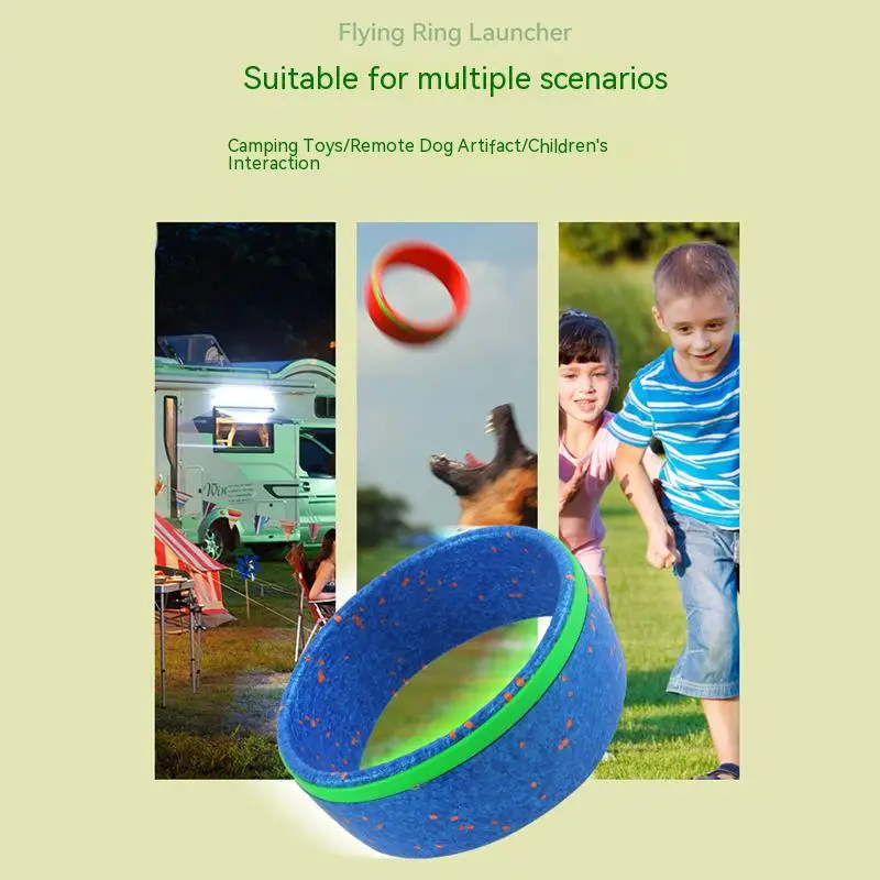New Arrivals Flying Ring Launcher Ring Blaster Launches Rings Up To 75 ...