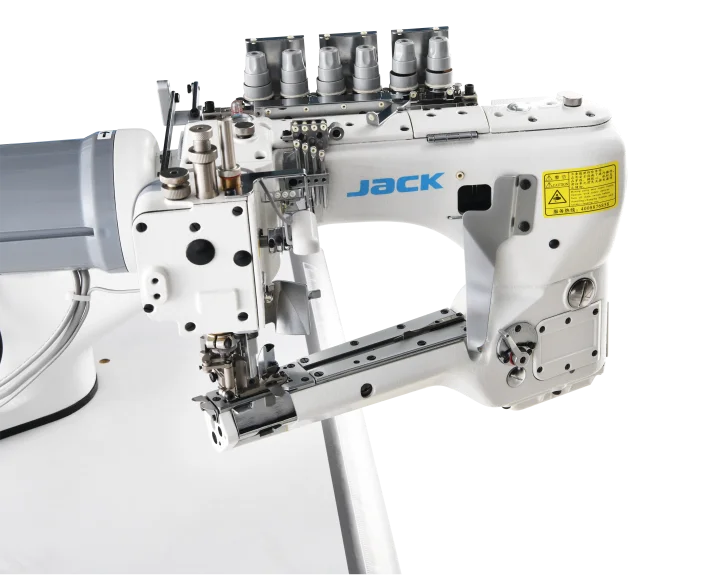 Jack JK-8740C Bending Arm Type Four Needle Six Thread Attaching Sewing ...