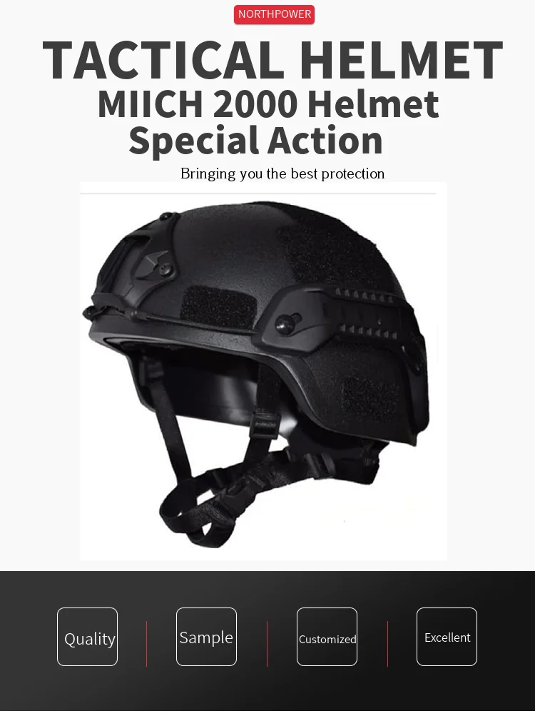 Mich 2001 Action Version Tactical Helmet With Nvg Mount And Side Rails ...