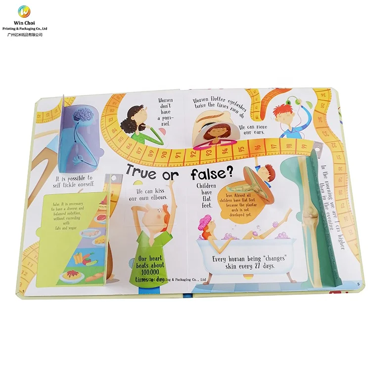 Custom Children's Lift Flap Board Books Children For Toddlers Paper ...