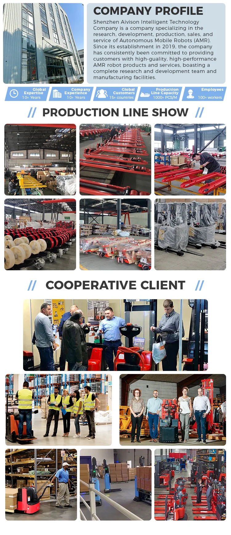 Autonomous Mobile Amr Robot 300kg Payload Laser Guided Agv For Carry ...