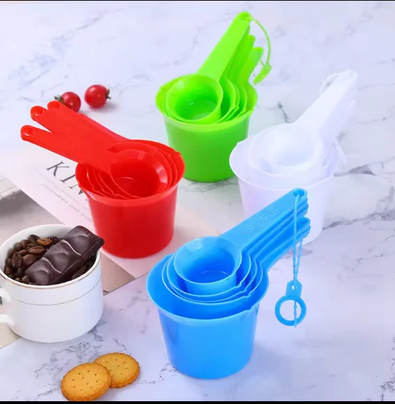 11-piece Colorful Plastic Measuring Spoon With Carved Measuring Spoon ...