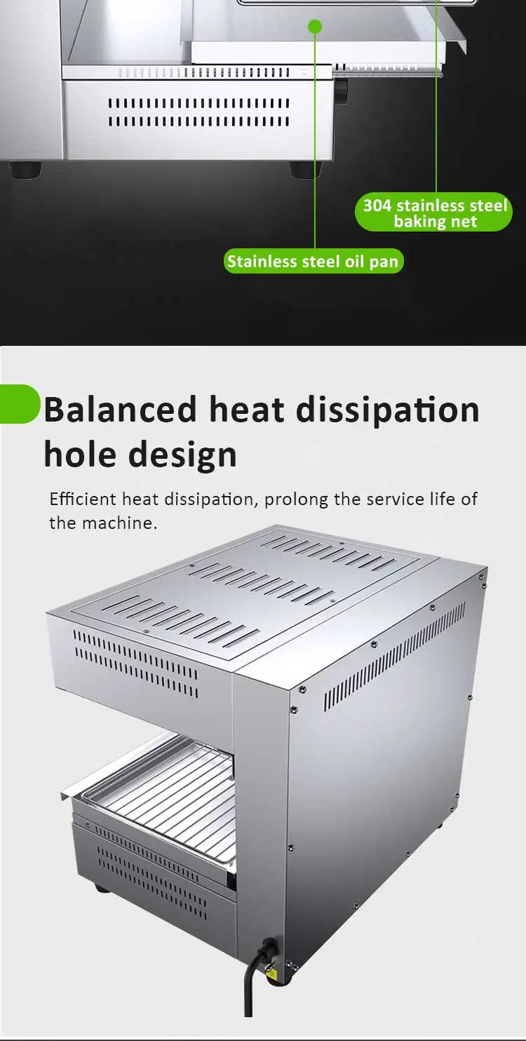 Stainless Steel Countertop Salamander Broiler for Hotels