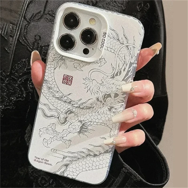 Luxury Laser Eastern Myths Legends Chinese Dragon Phone Case