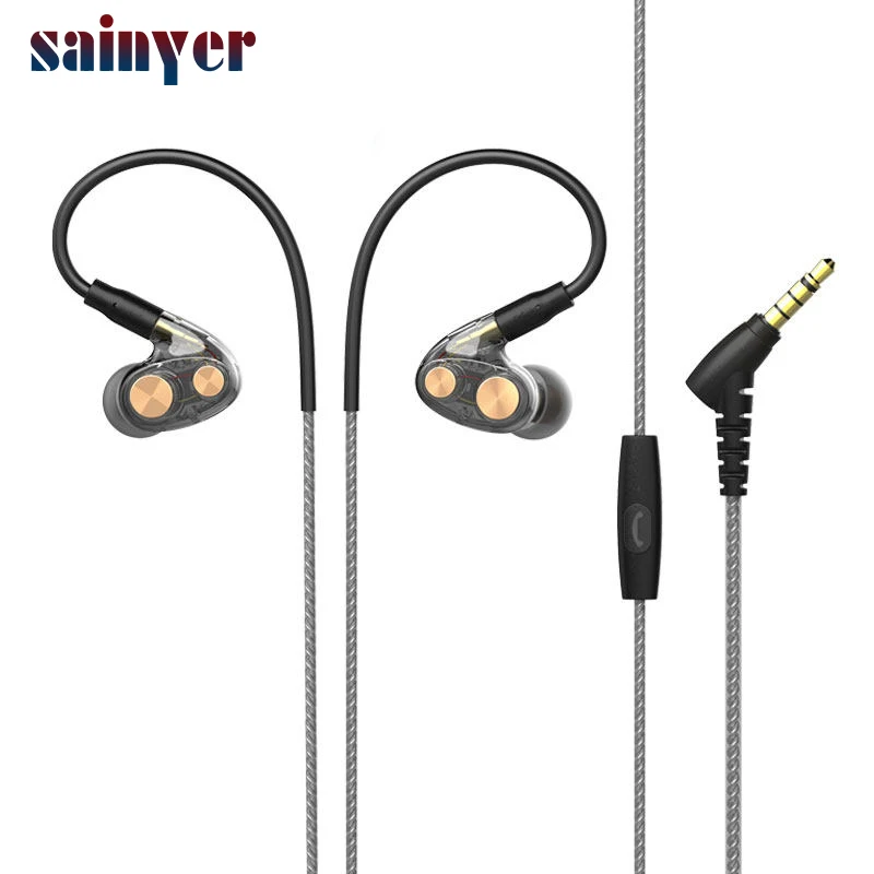 N35 Triple Drivers In Ear Headphones Hifi Super Bass Stereo Earphone ...