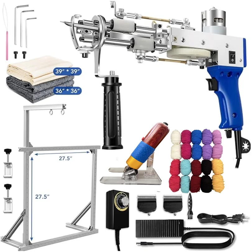 Tufting Gun Starter Kit with Carpet Trimmer - Artufting 2 in 1