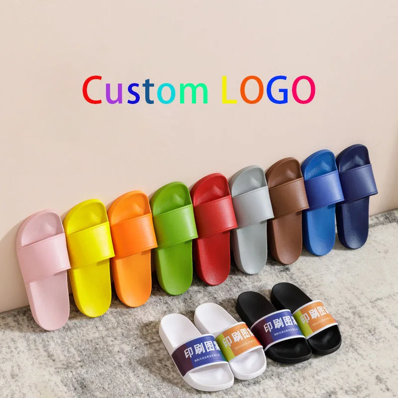 Custom Pvc Slides Slippers Shoes For Beach Walking Men Women ...