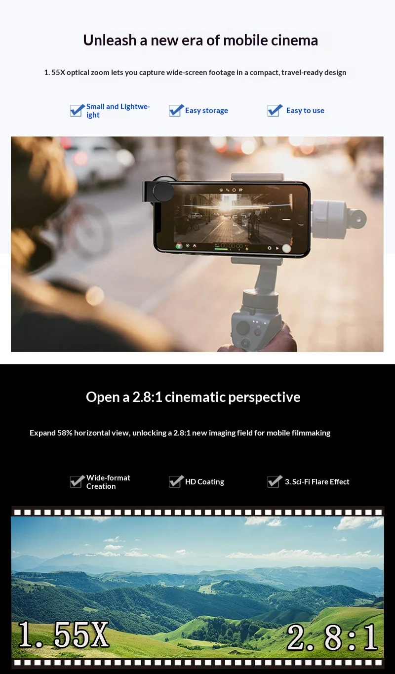 For Short Video Shooting Professional Movie Blue Light Mobile Phone ...